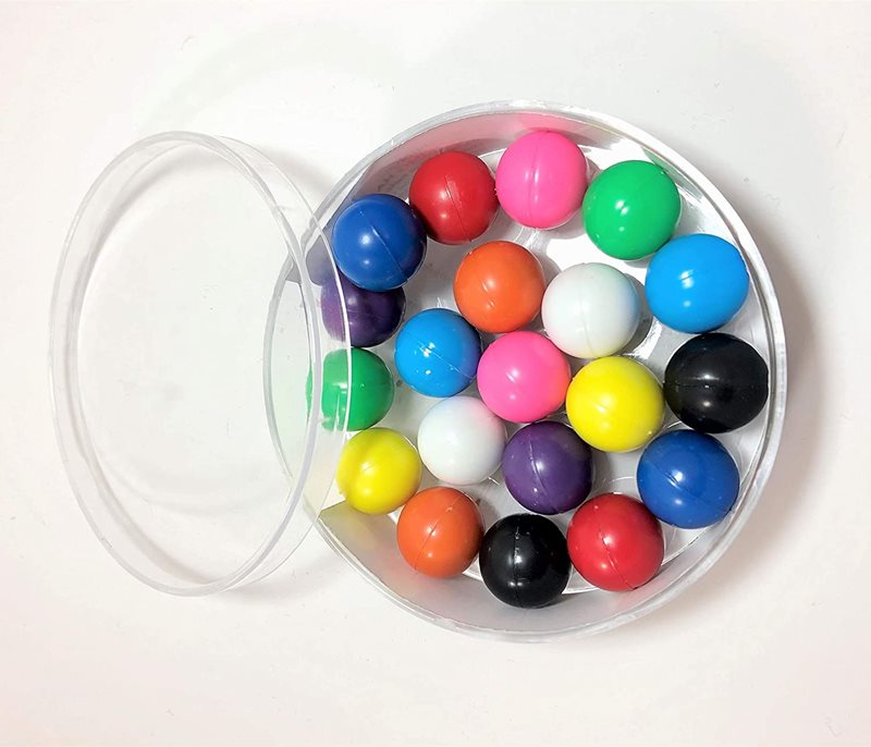 גולות מגנט בצבע אחיד - Solid-Colored Magnet Marbles, Set of 20